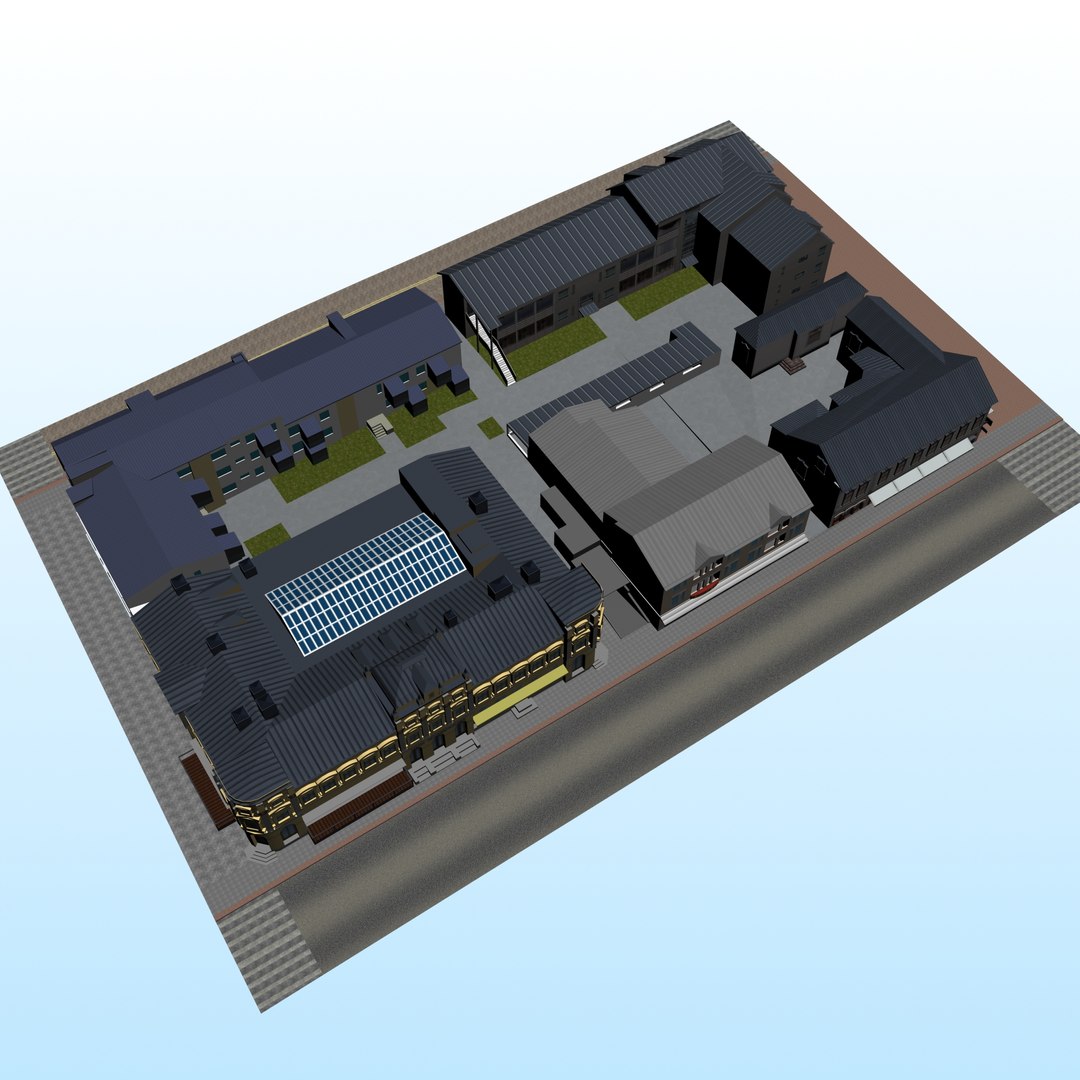 CITY BUILDING LOW POLY PP 01 3D Model - TurboSquid 2212428