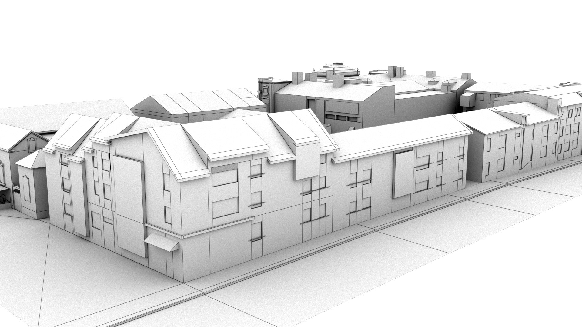 CITY BUILDING LOW POLY PP 01 3D Model - TurboSquid 2212428