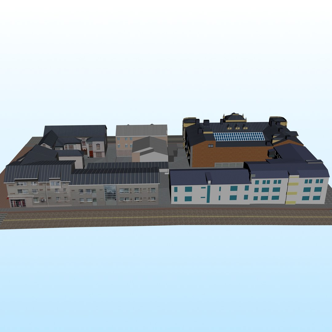 CITY BUILDING LOW POLY PP 01 3D Model - TurboSquid 2212428