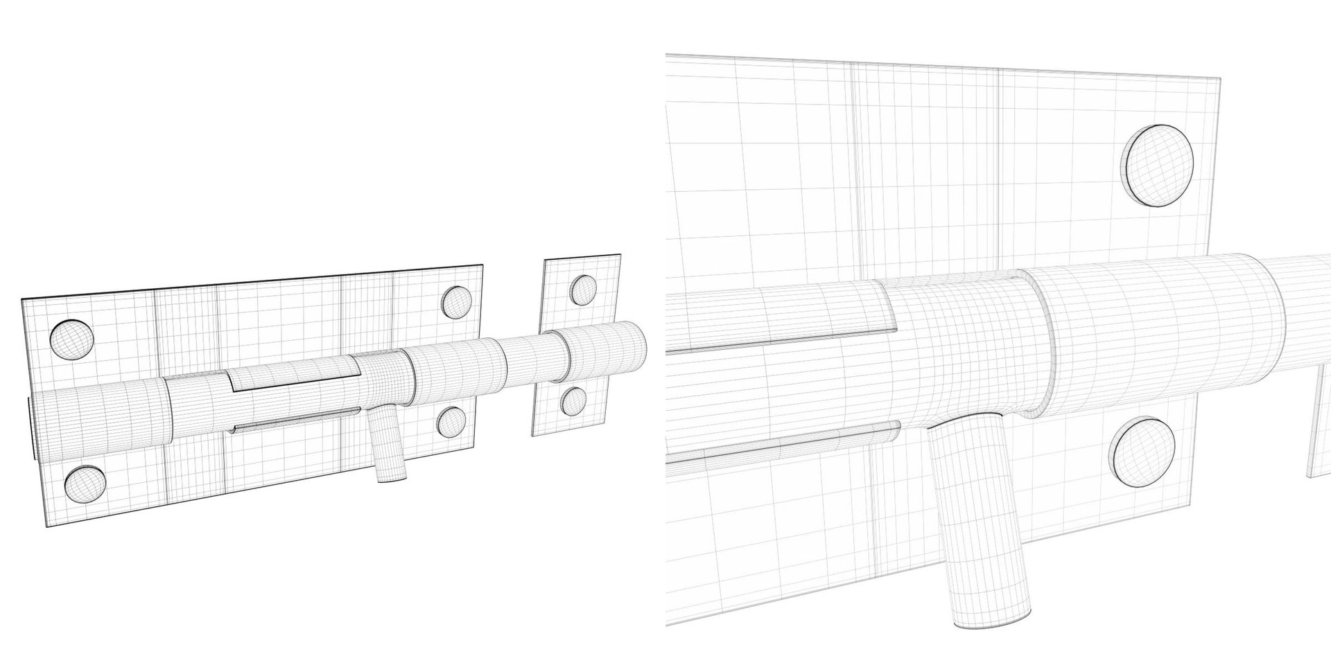 3D model door latch - TurboSquid 1463108