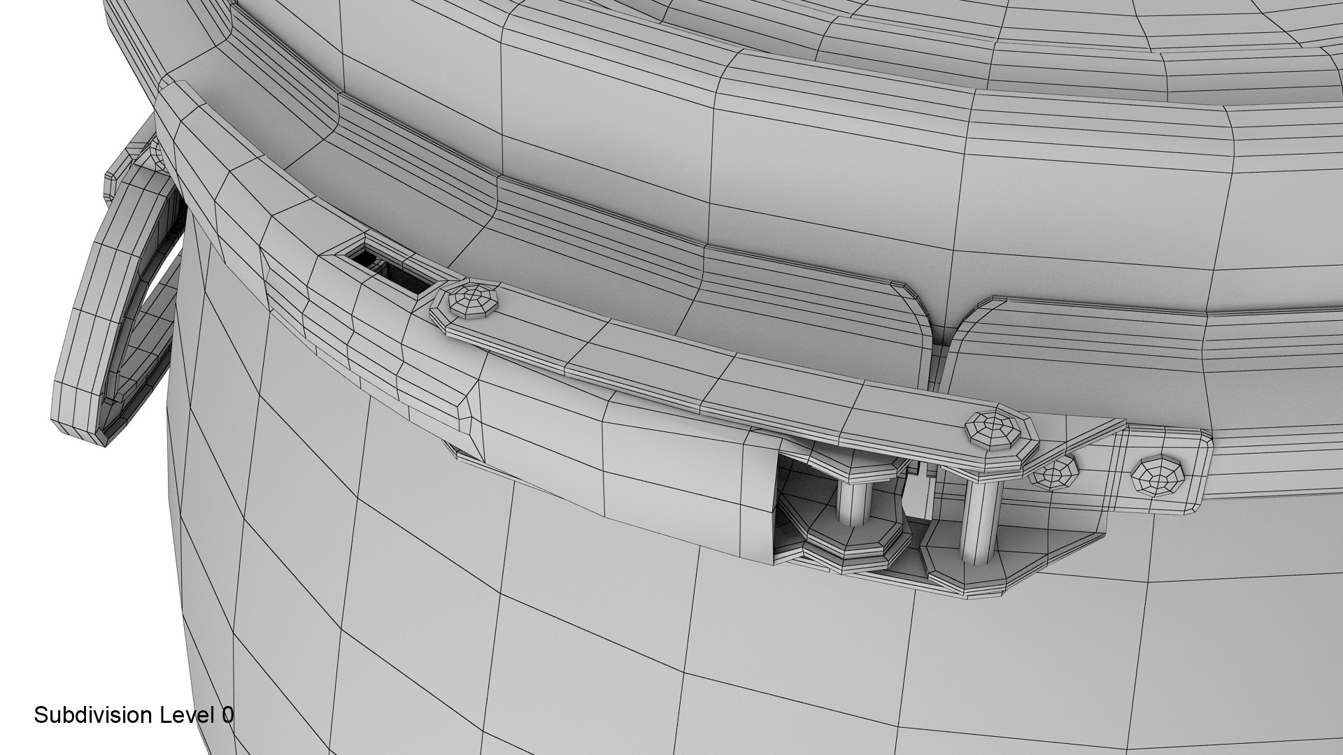 3D barrel plastic lid model - TurboSquid 1687808