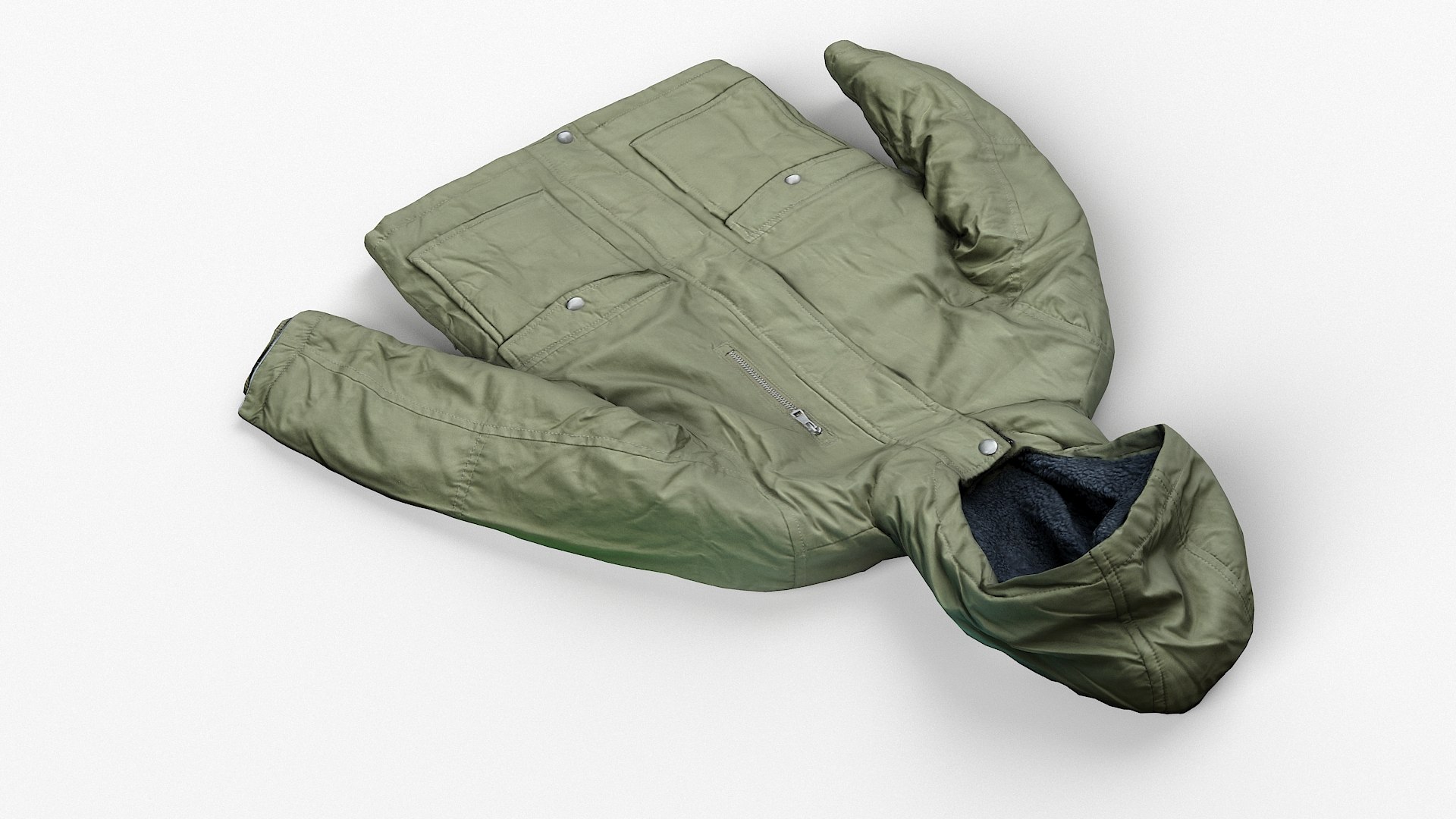 3D Winter Jacket Model - TurboSquid 1627442