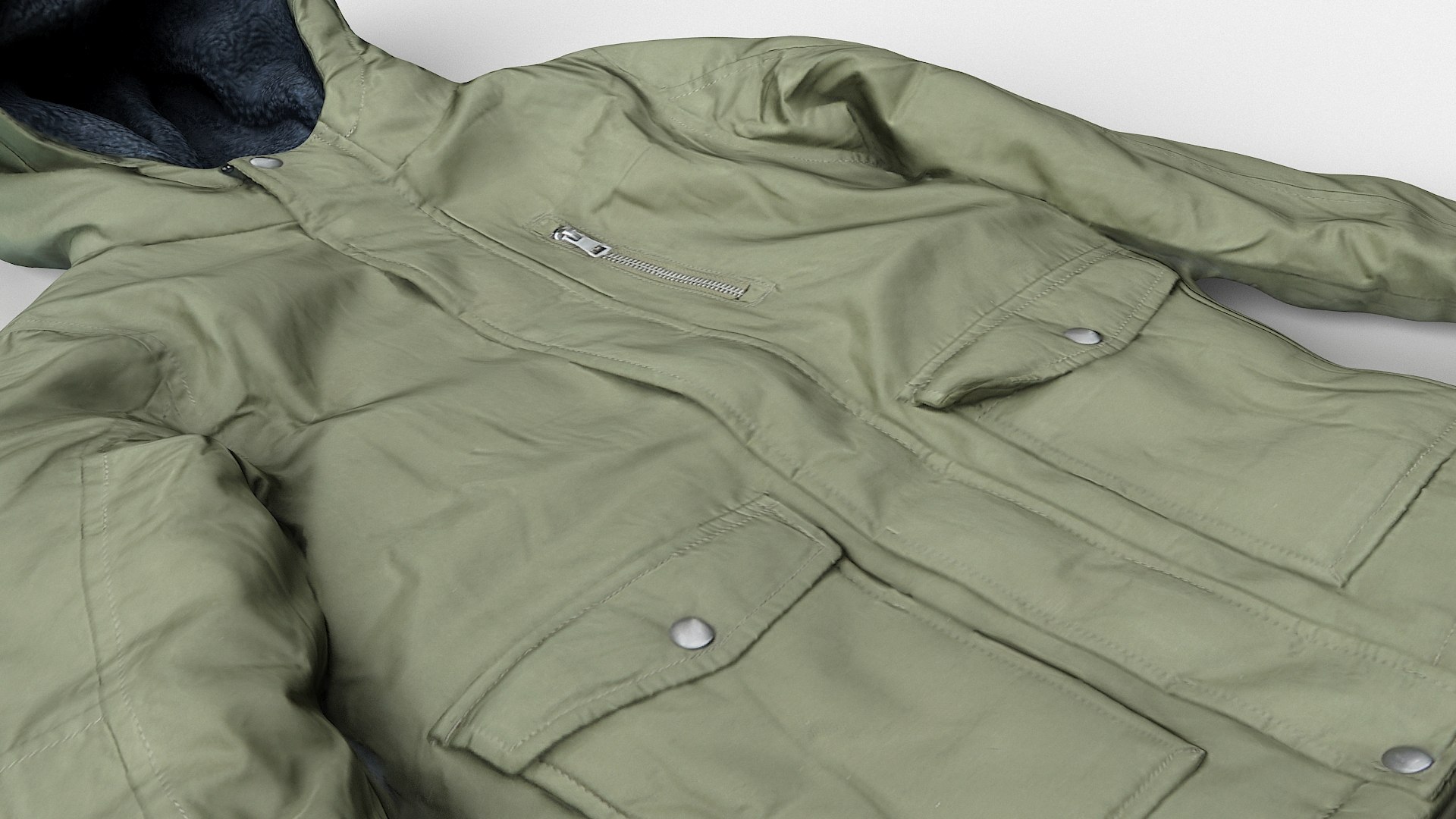 3D Winter Jacket Model - TurboSquid 1627442