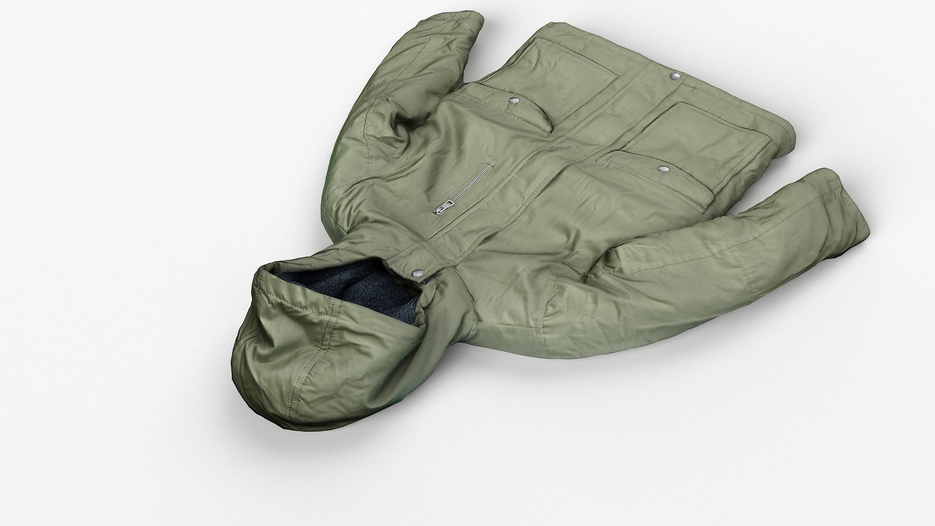 3D Winter Jacket Model - TurboSquid 1627442