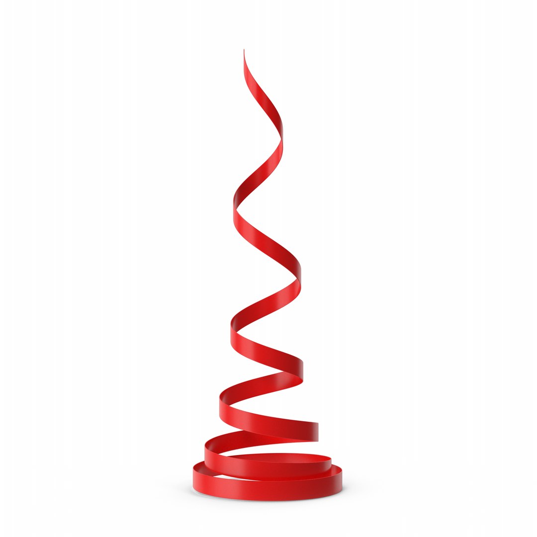 Curly Ribbon 3D Model - TurboSquid 1910134