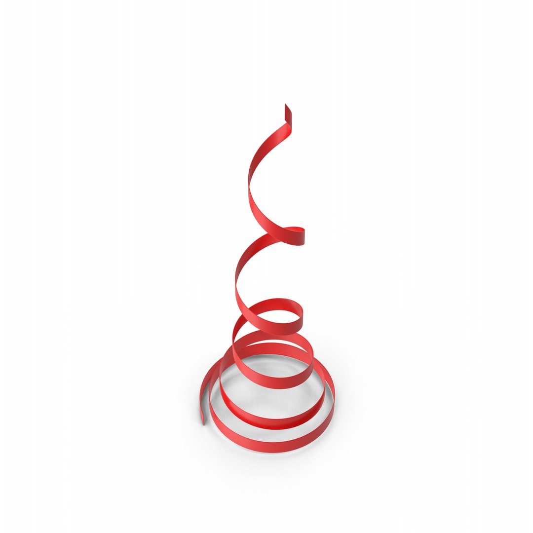 Curly Ribbon 3D Model - TurboSquid 1910134