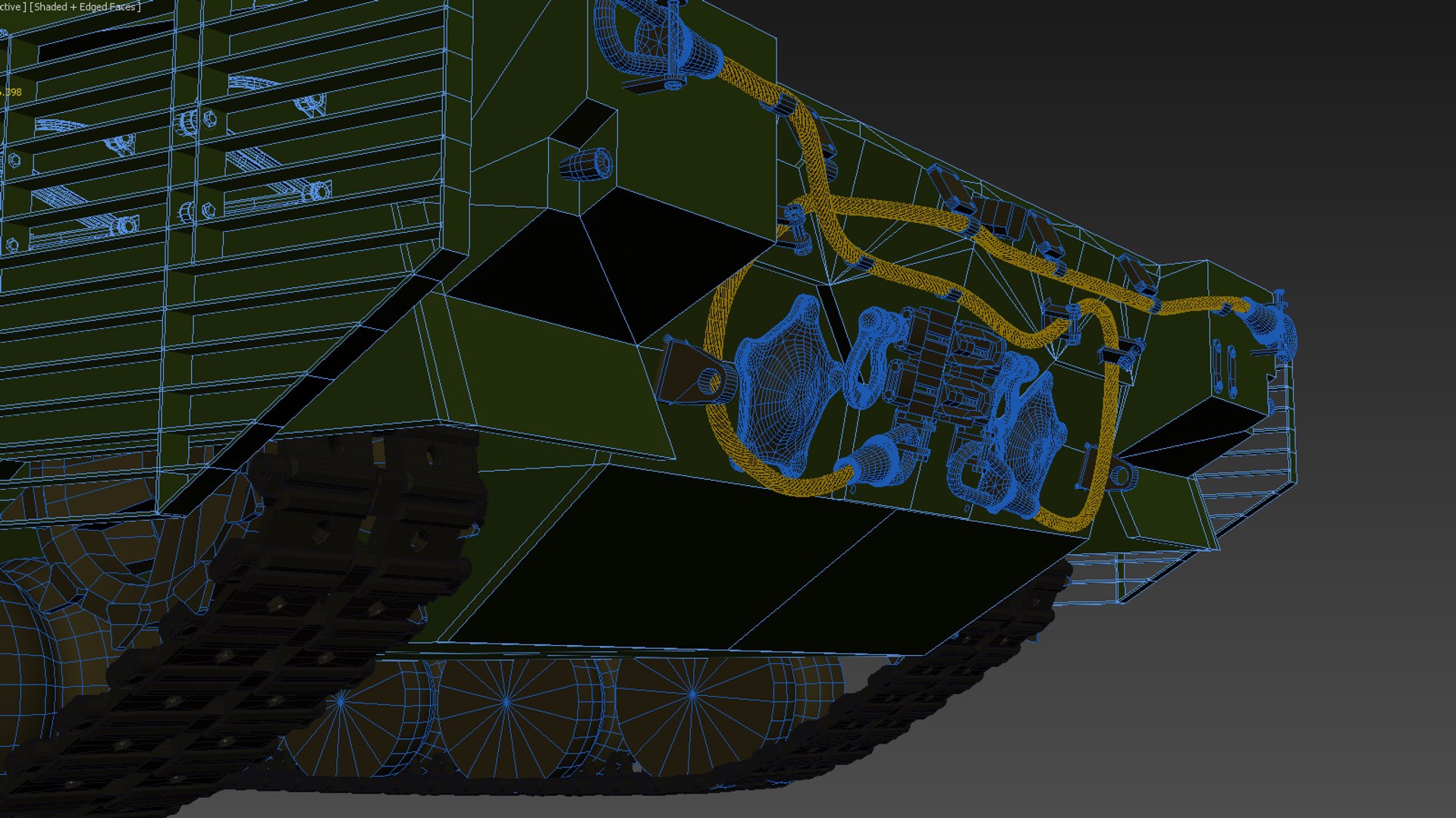 rigged tank t-14 armata 3d obj