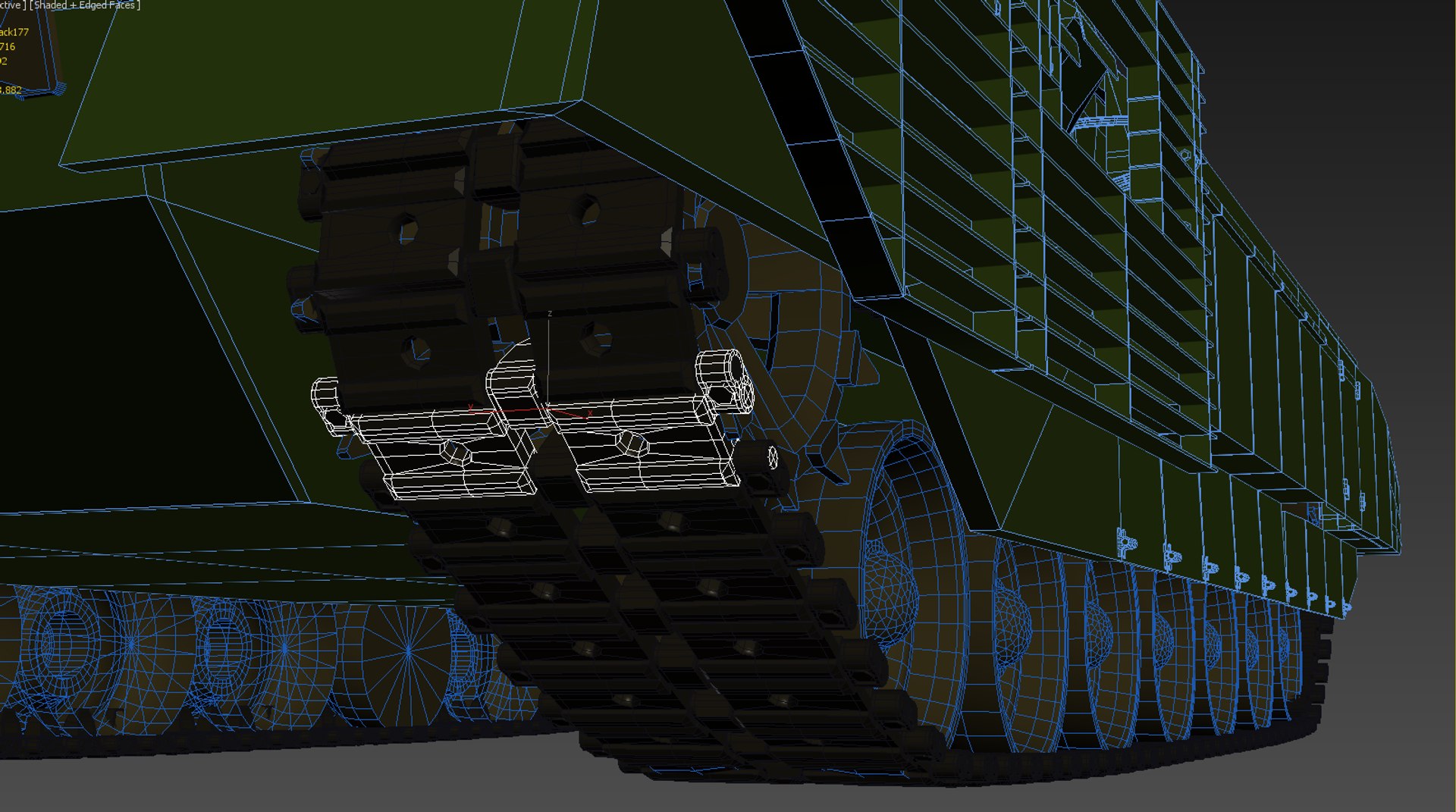 rigged tank t-14 armata 3d obj