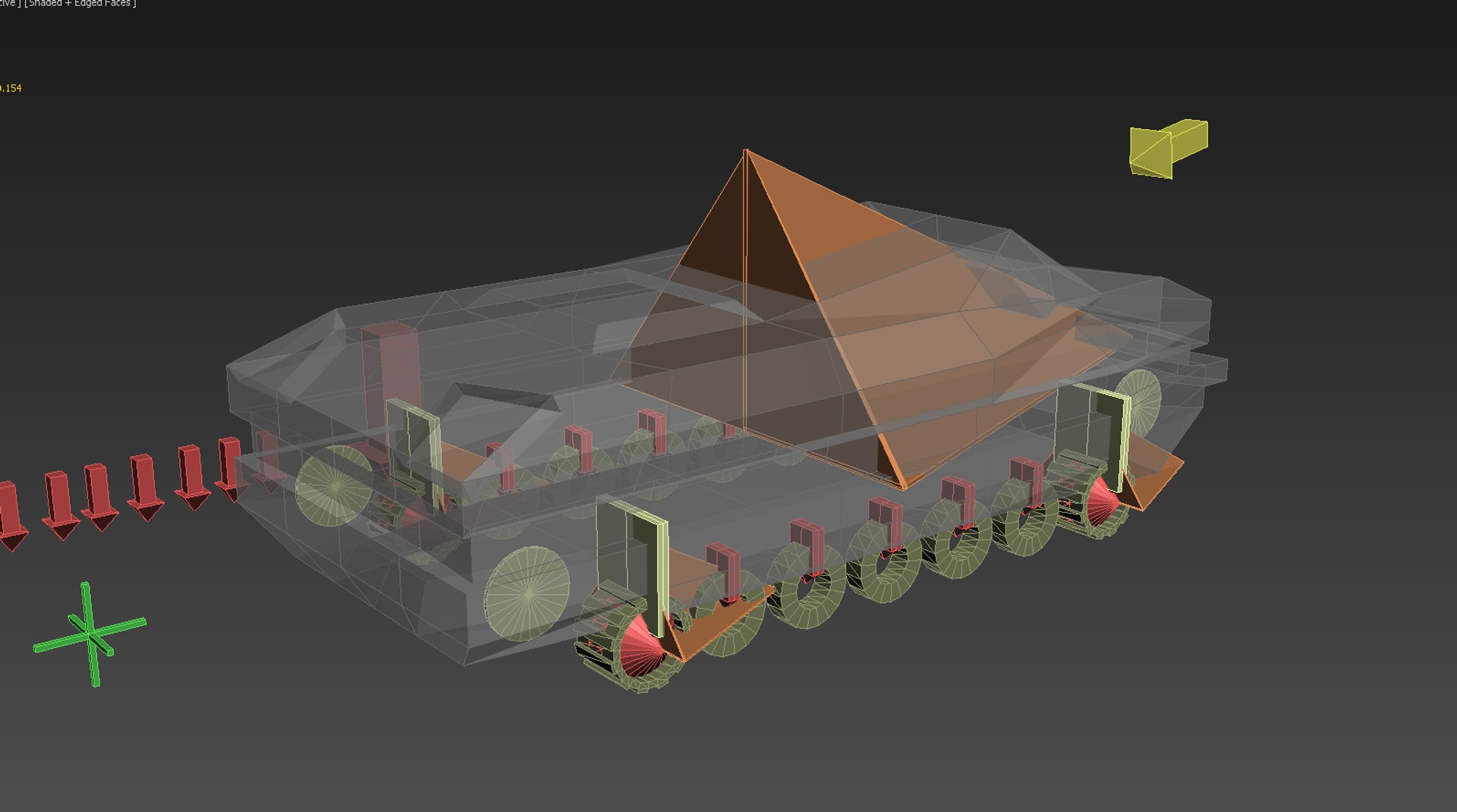 rigged tank t-14 armata 3d obj