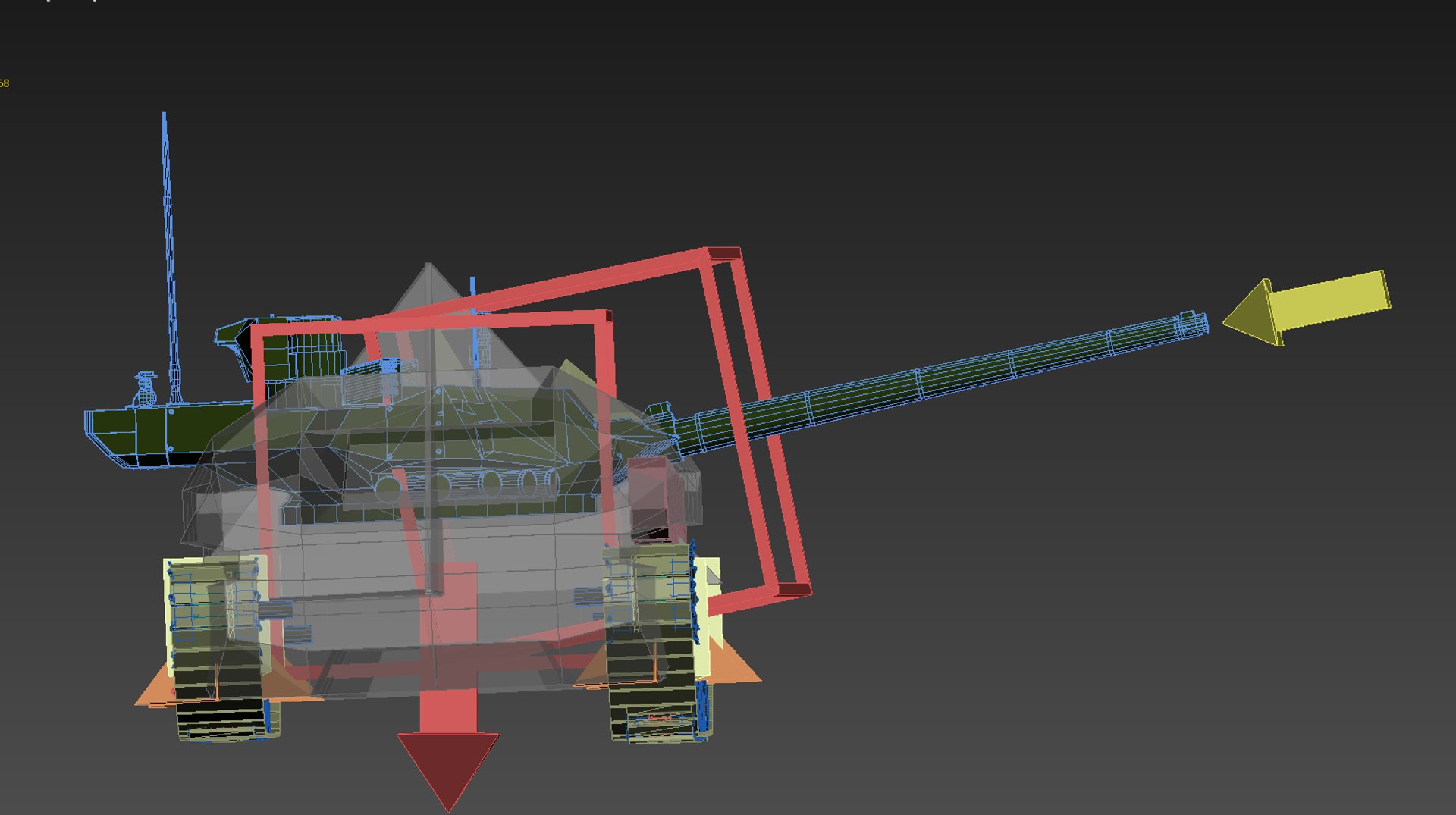 rigged tank t-14 armata 3d obj