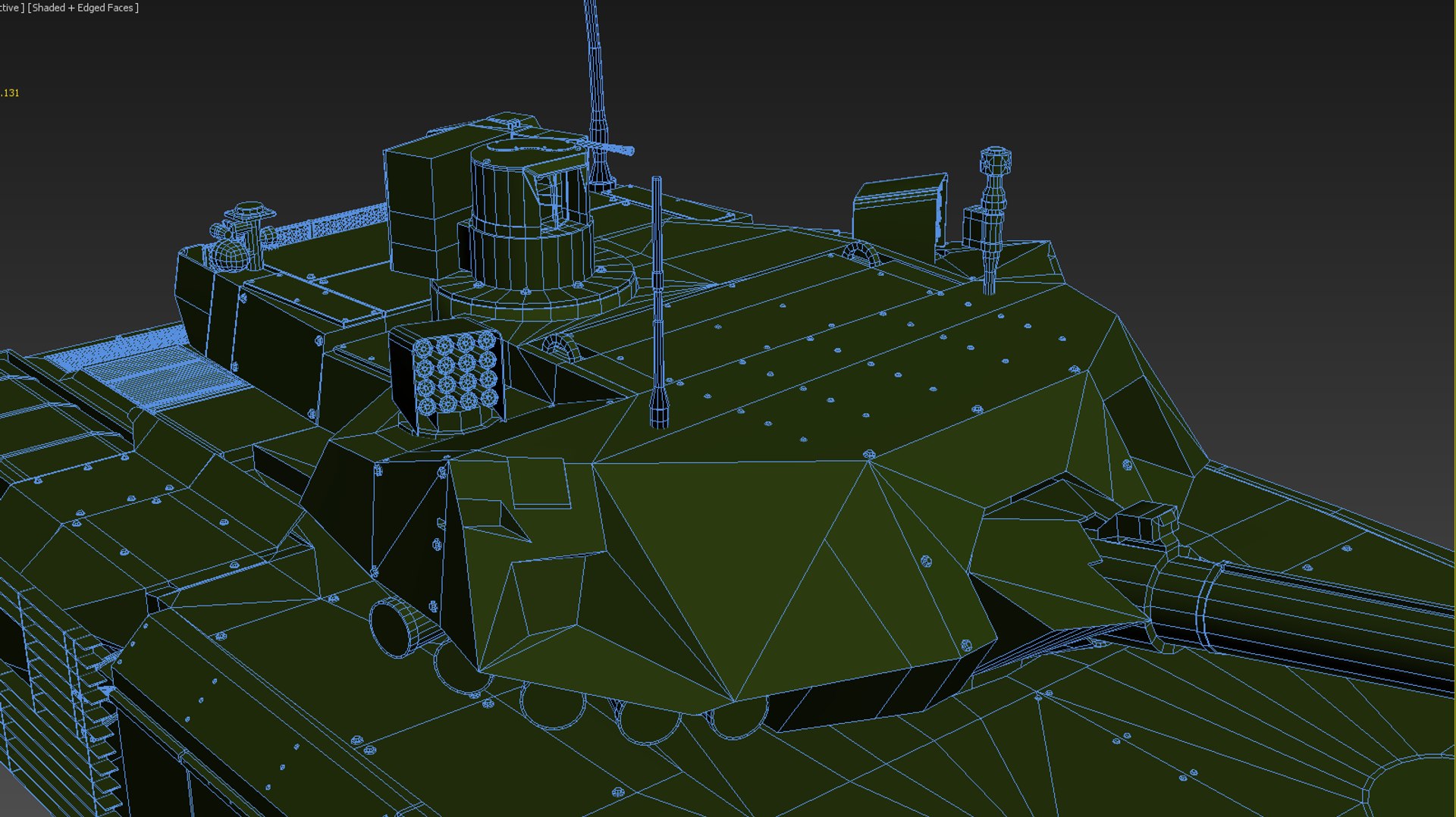 rigged tank t-14 armata 3d obj