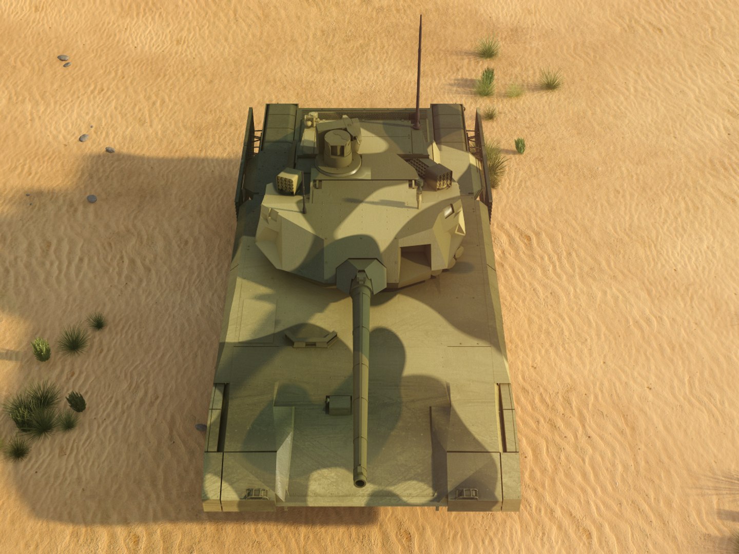 Rigged Tank T-14 Armata 3d Obj