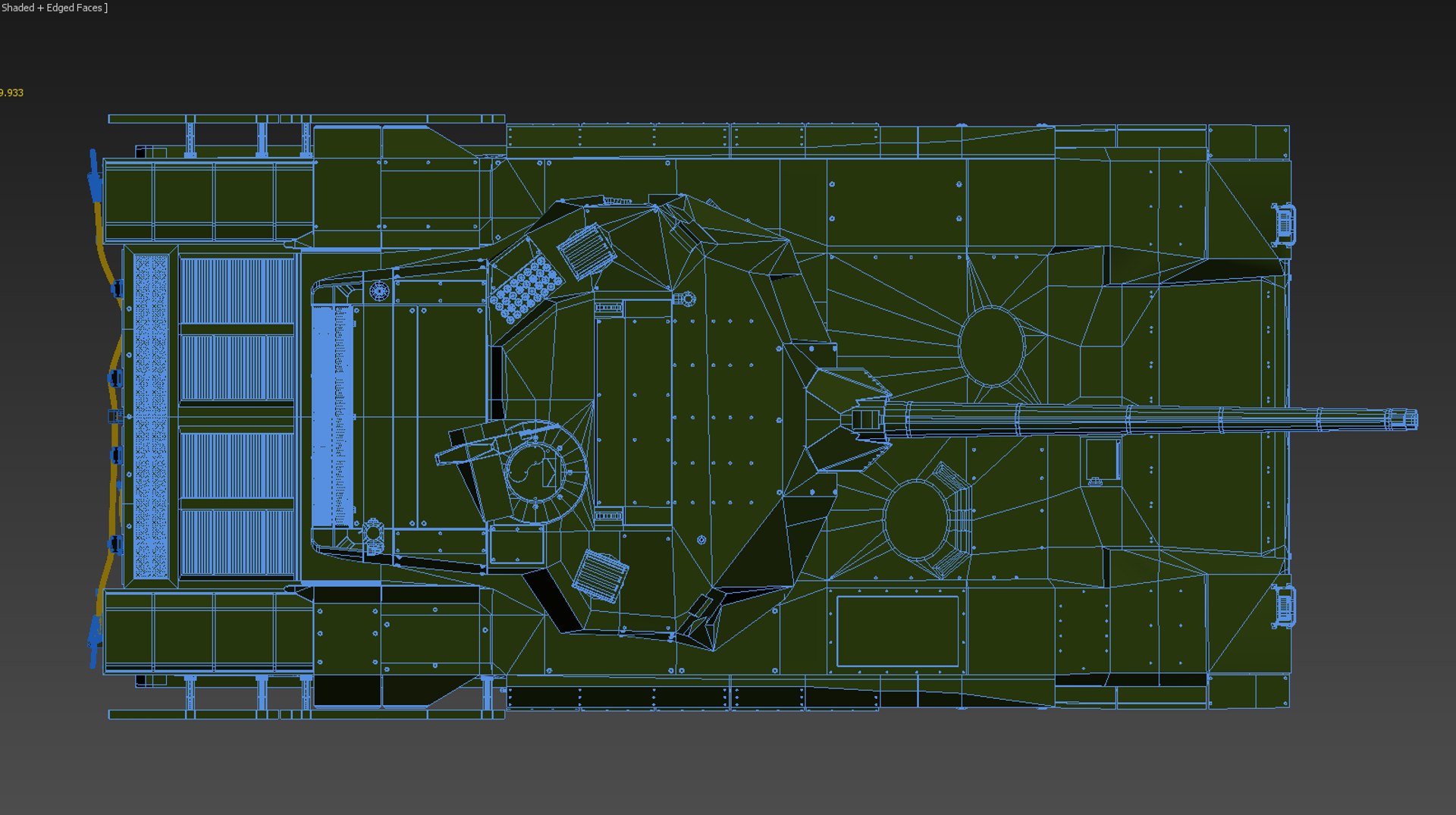 rigged tank t-14 armata 3d obj