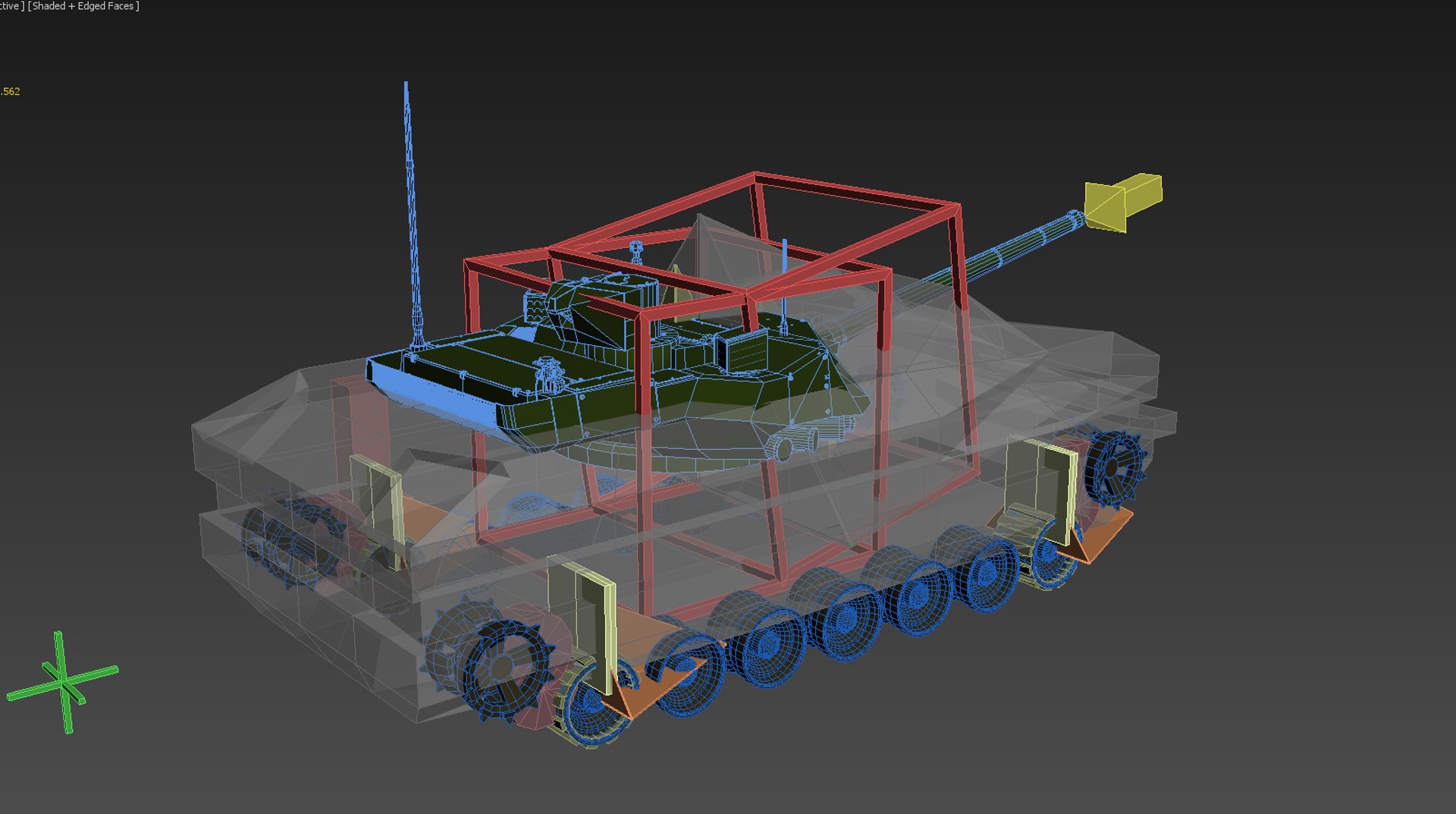 rigged tank t-14 armata 3d obj