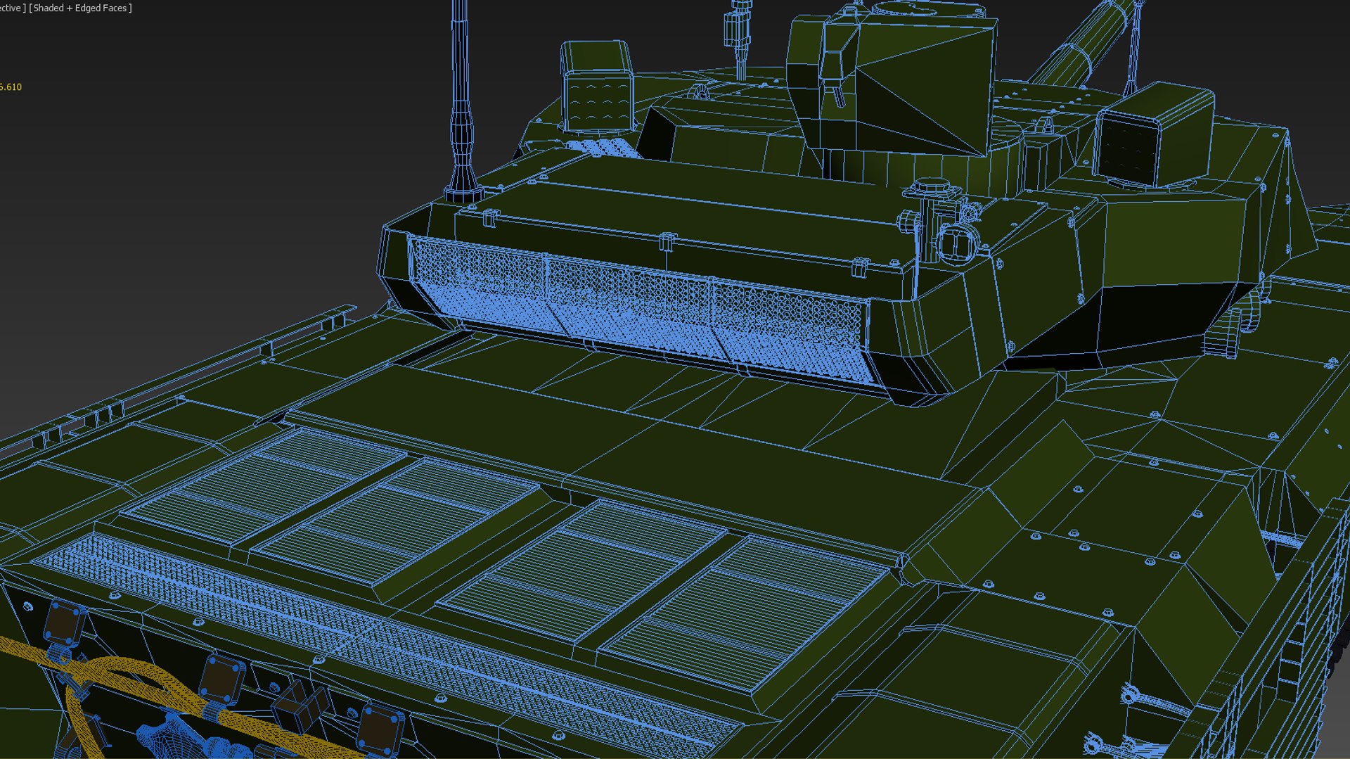 rigged tank t-14 armata 3d obj