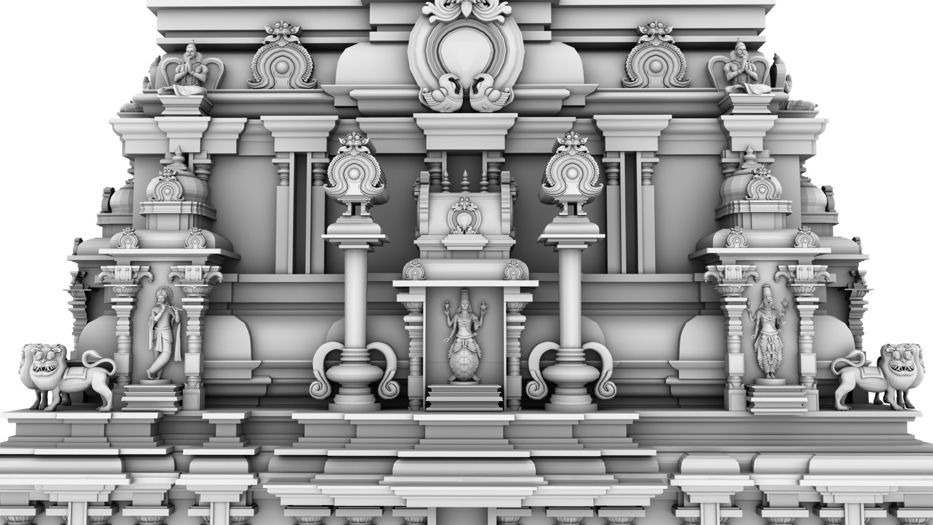 3D Hindu Temple Model - TurboSquid 2177962