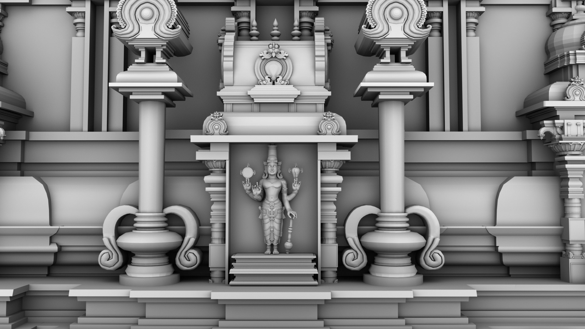 3D Hindu Temple Model - TurboSquid 2177962