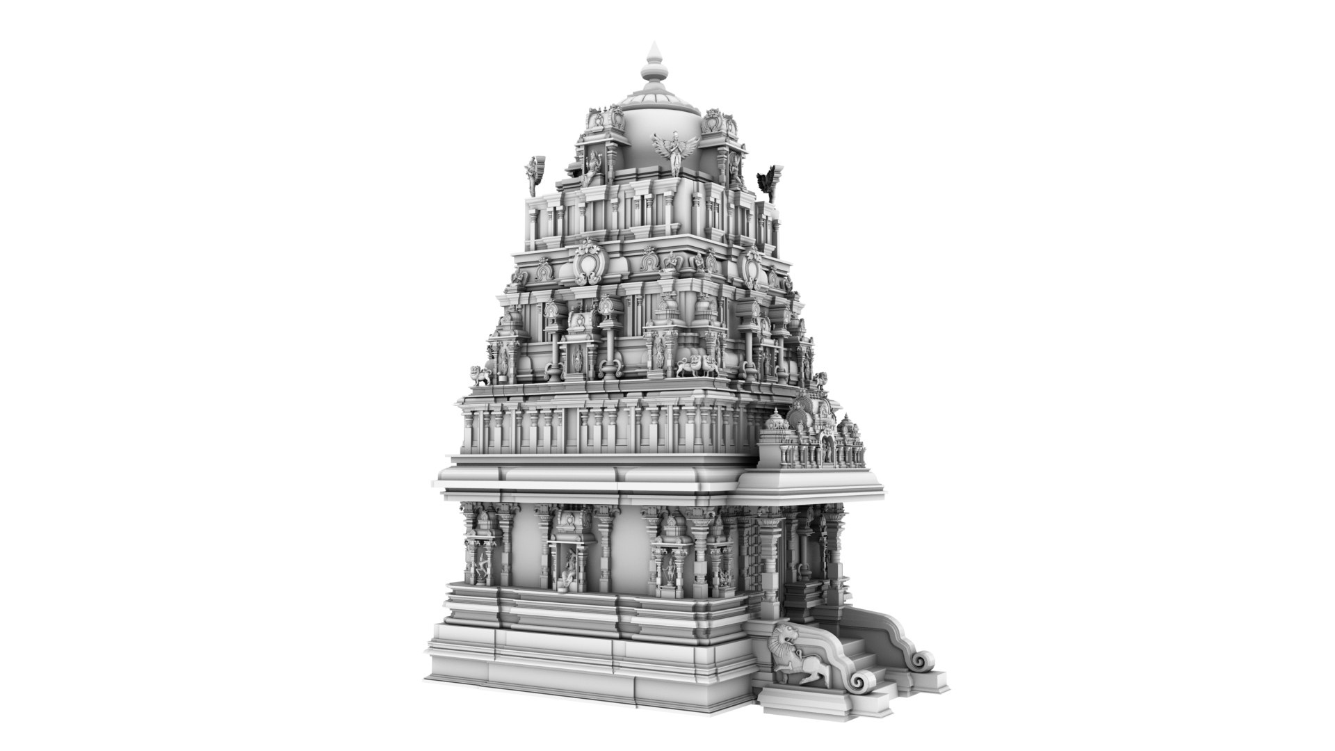 3D hindu temple model - TurboSquid 2177962