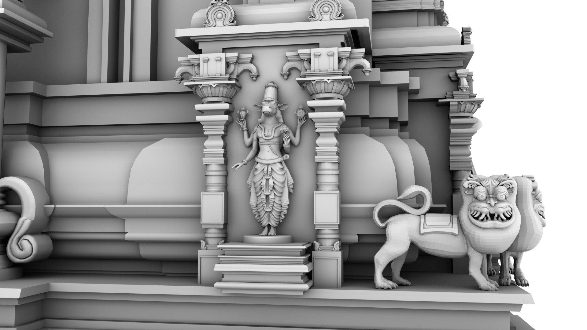 3D Hindu Temple Model - TurboSquid 2177962