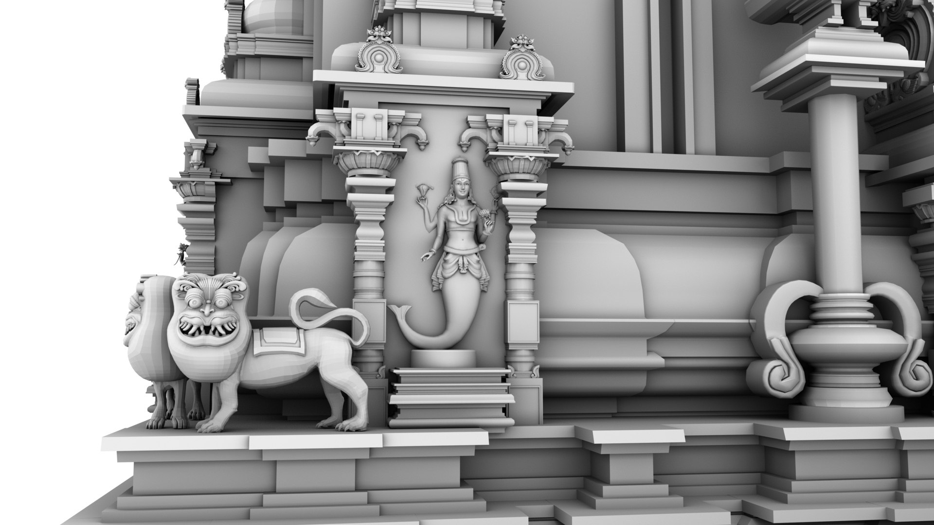 3D Hindu Temple Model - TurboSquid 2177962