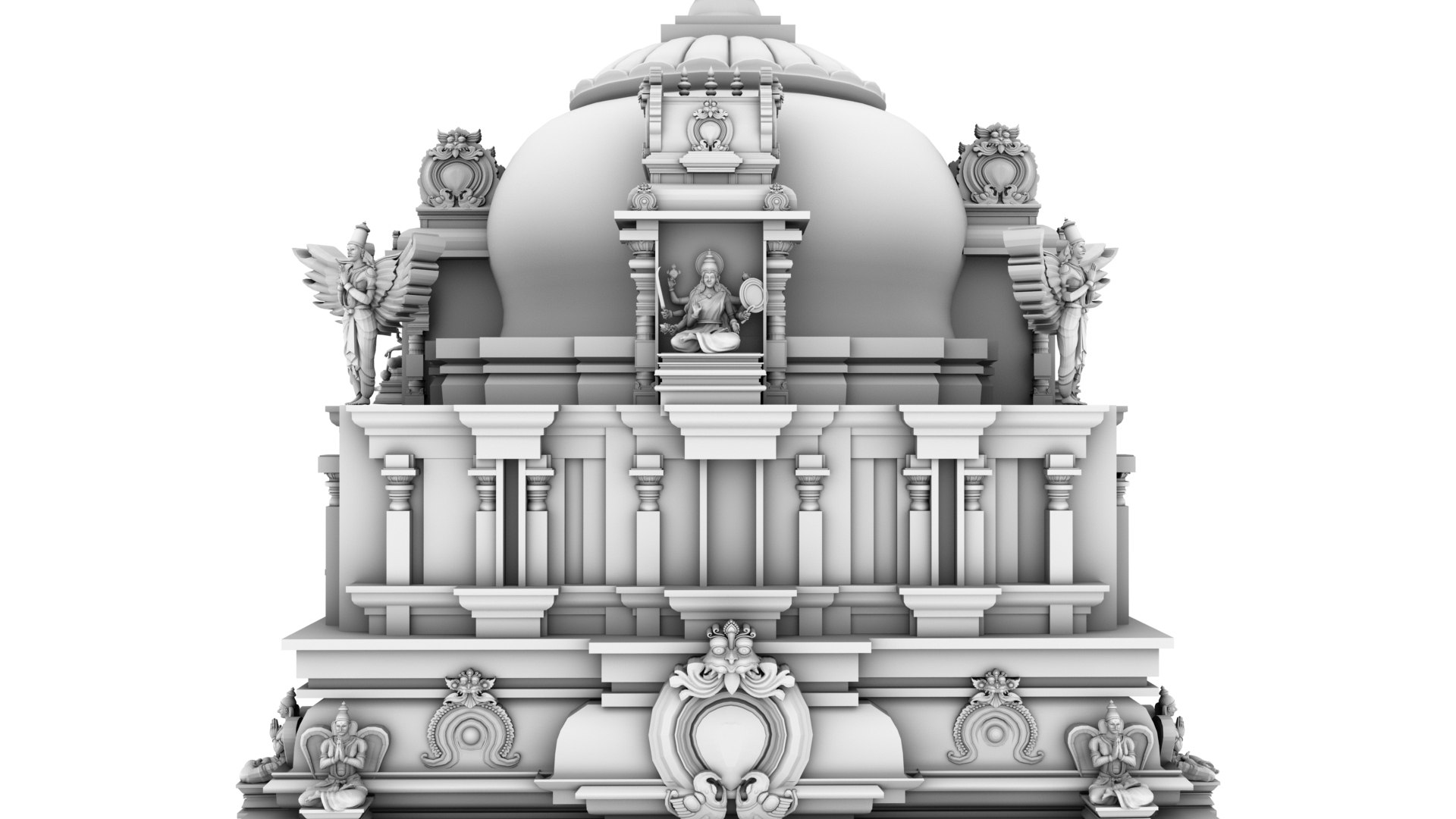3D Hindu Temple Model - TurboSquid 2177962