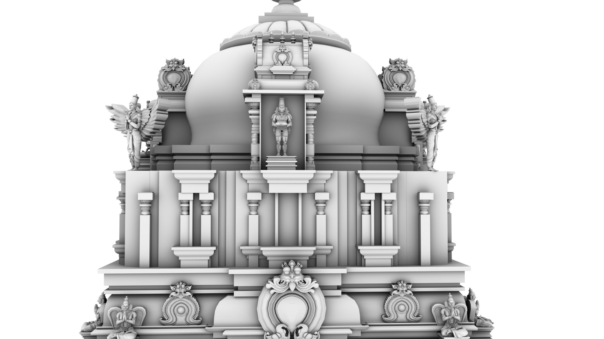 3D Hindu Temple Model - TurboSquid 2177962