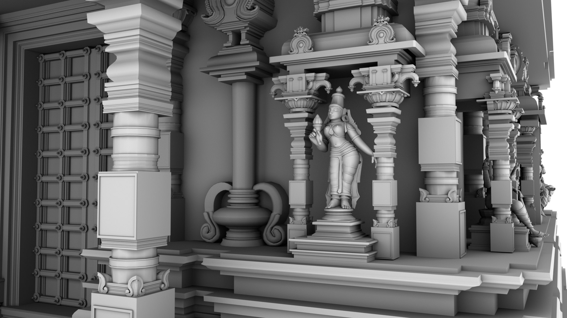 3D Hindu Temple Model - TurboSquid 2177962