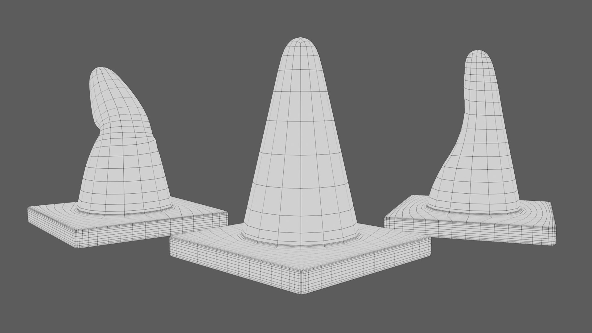 TRAFFIC CONES BUNDLE 3D Model - TurboSquid 2233199