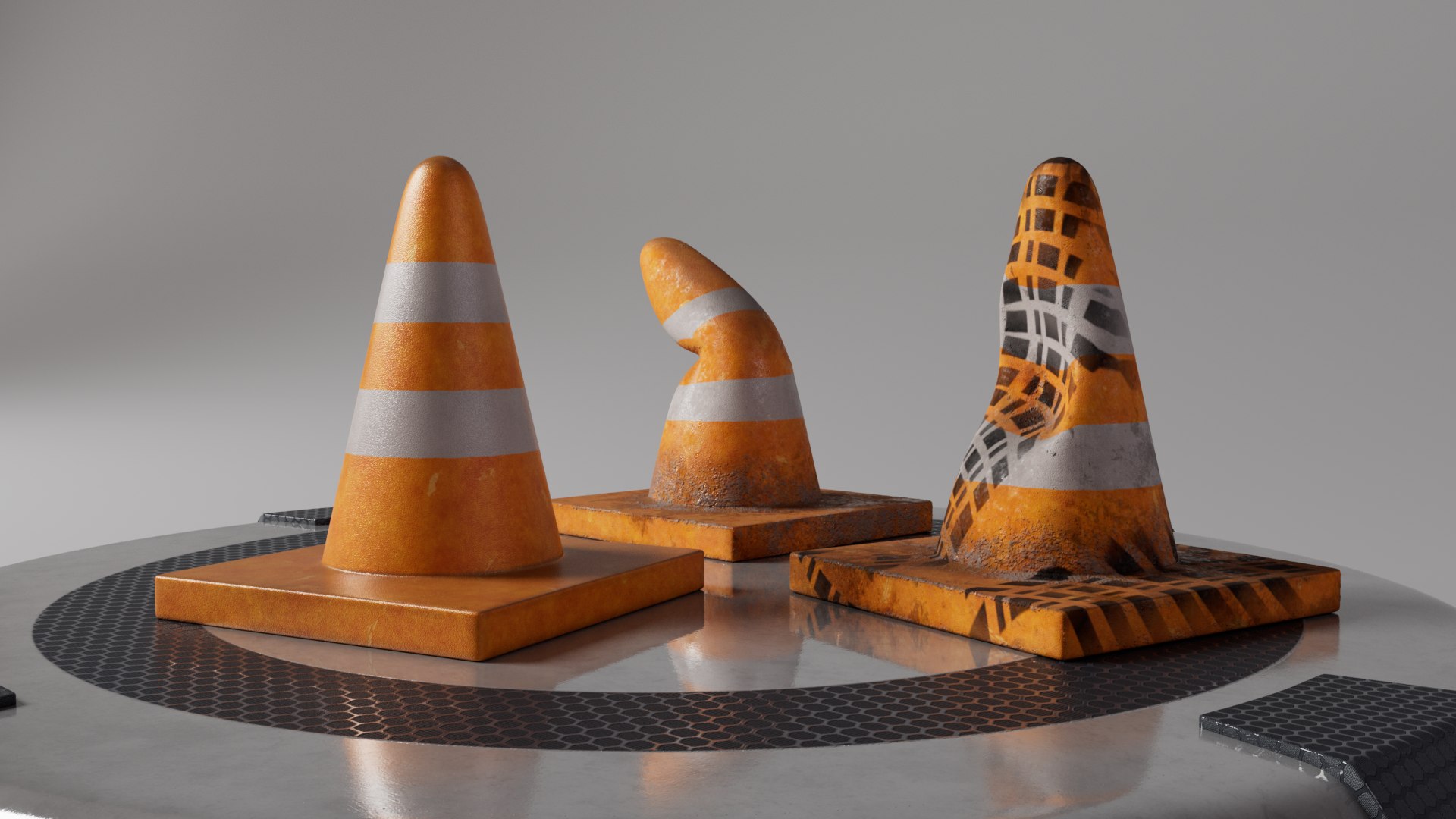 TRAFFIC CONES BUNDLE 3D Model - TurboSquid 2233199