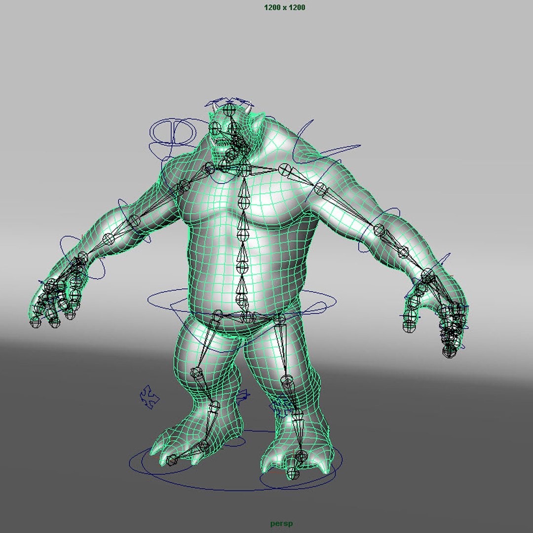 3d Model Troll Rigged