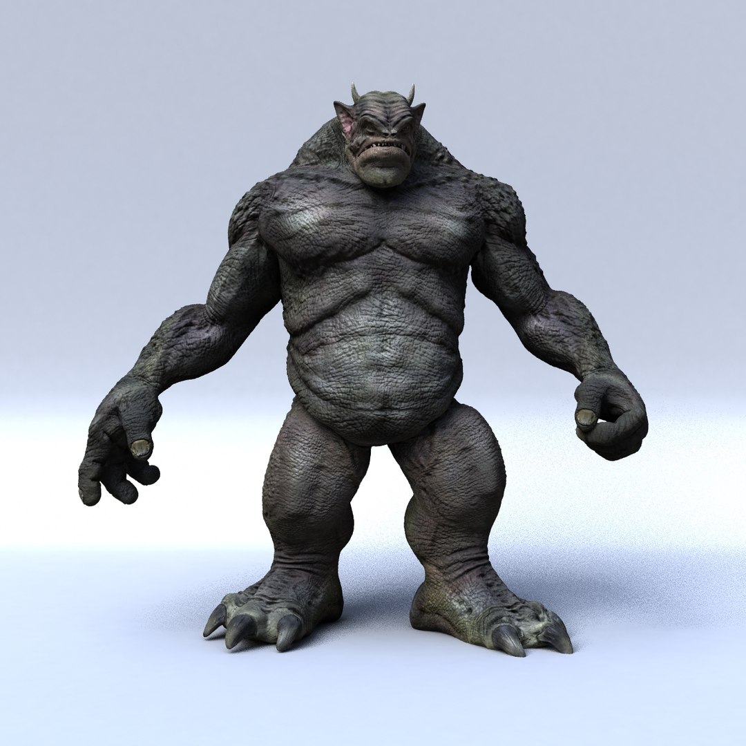 3d Model Troll Rigged