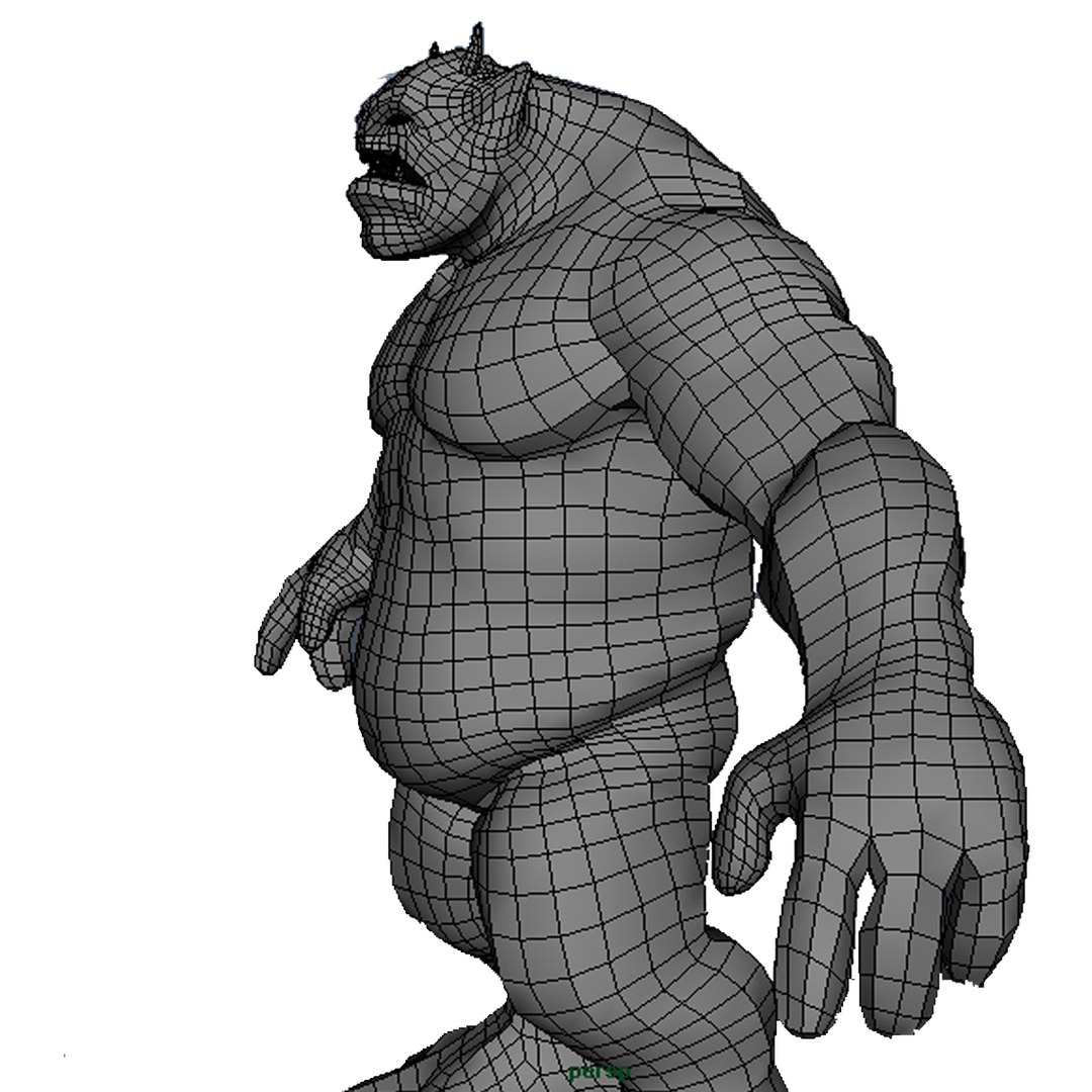 3d Model Troll Rigged
