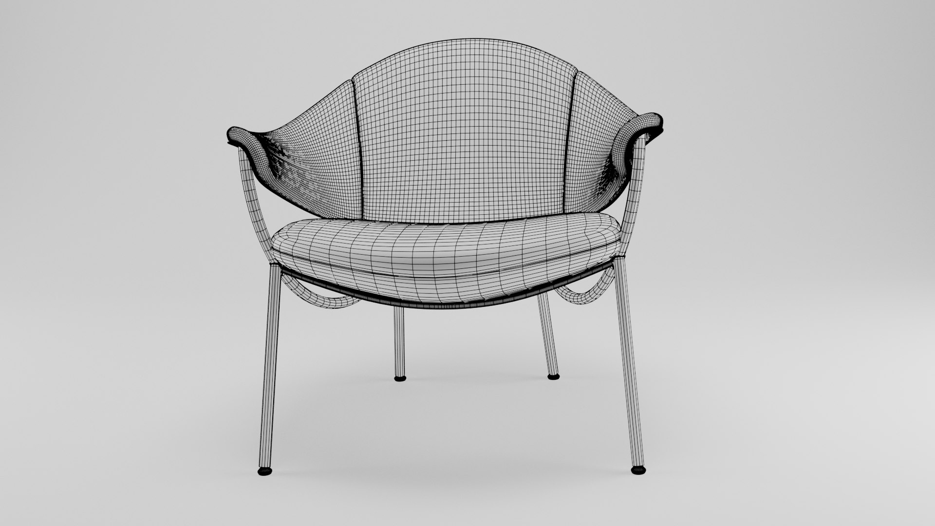 Armchair Murano 3D Blender Model - TurboSquid 2197643