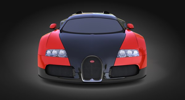 mid-poly bugatti veyron 16 3ds
