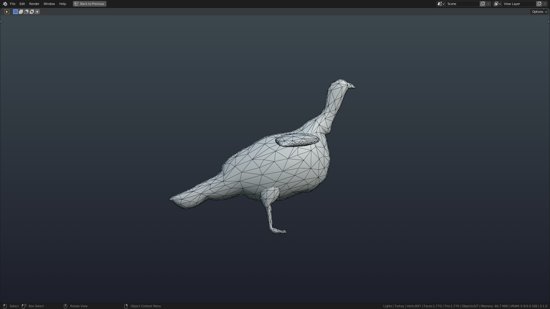 Low Poly Turkey Rigged With Realistic Texture 3D Model - TurboSquid 1876013