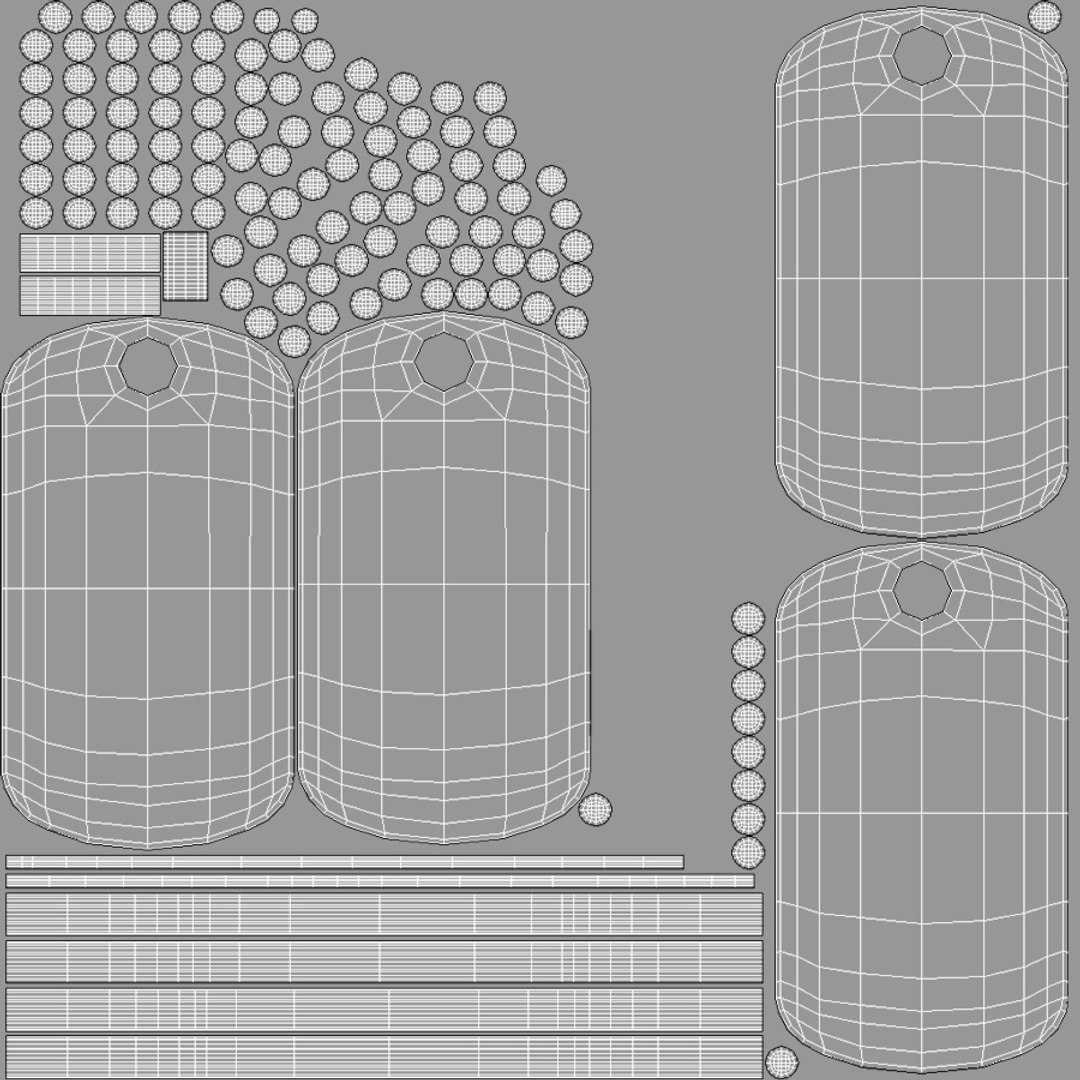 Steel Dog Tags 3D Model - TurboSquid 2229234