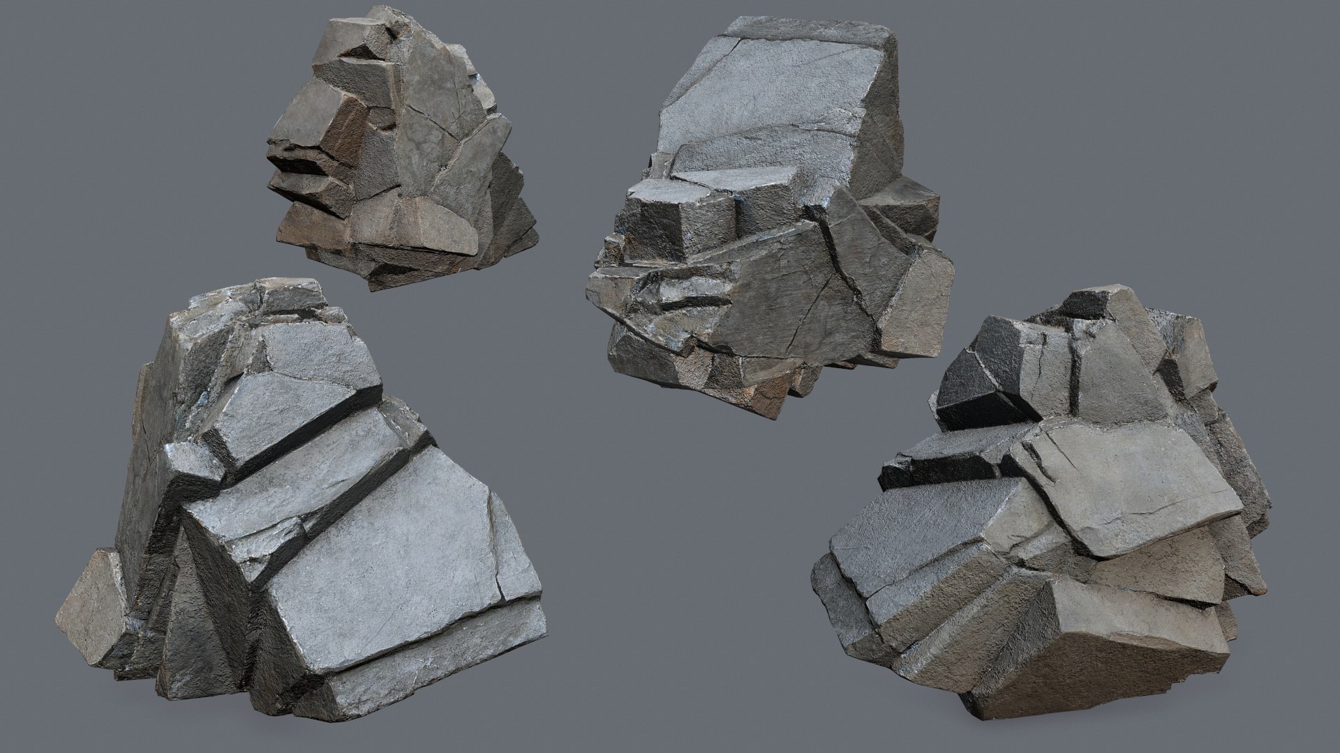 3D Model Cliff Rocks - TurboSquid 2195661
