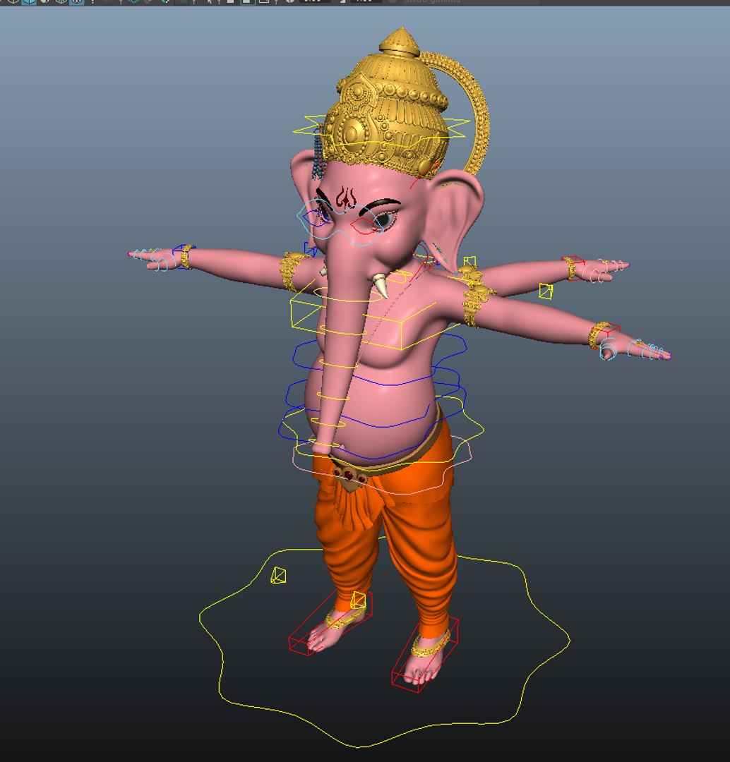 Ganesha 3d Model Rigged Model - TurboSquid 2124971