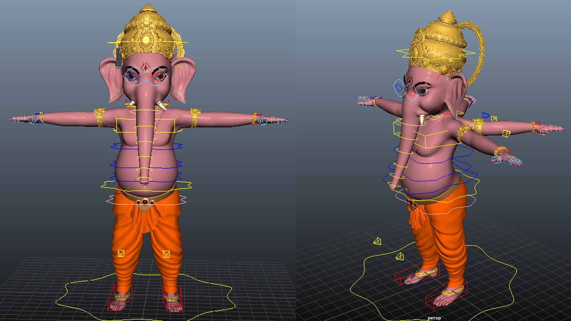 Ganesha 3d Model Rigged Model - TurboSquid 2124971