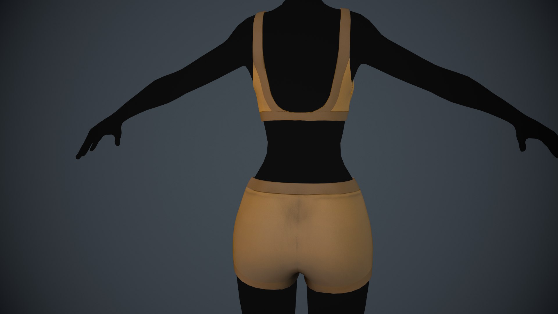 Brown Bra And Underwear 3D Model - TurboSquid 1927736