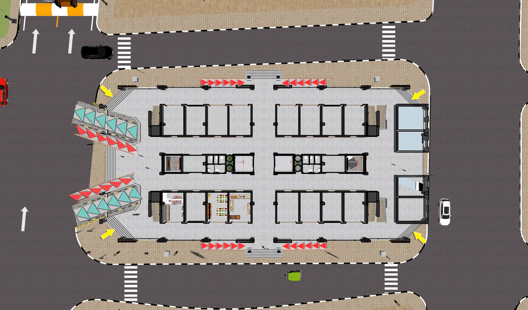 3D Small Mall - TurboSquid 2083743