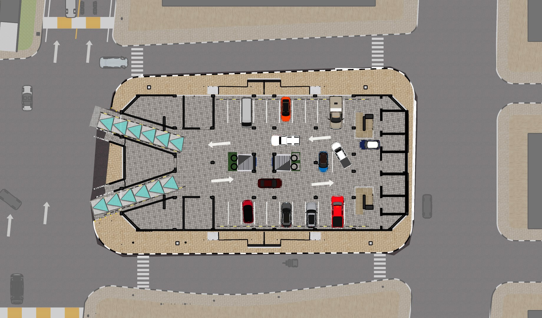 3D Small Mall - TurboSquid 2083743