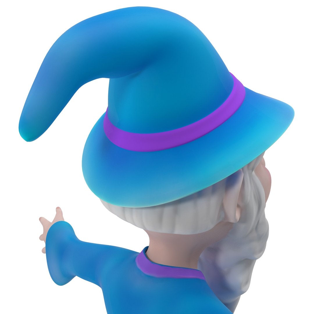 Cartoon wizard rigged 3D model - TurboSquid 1494150