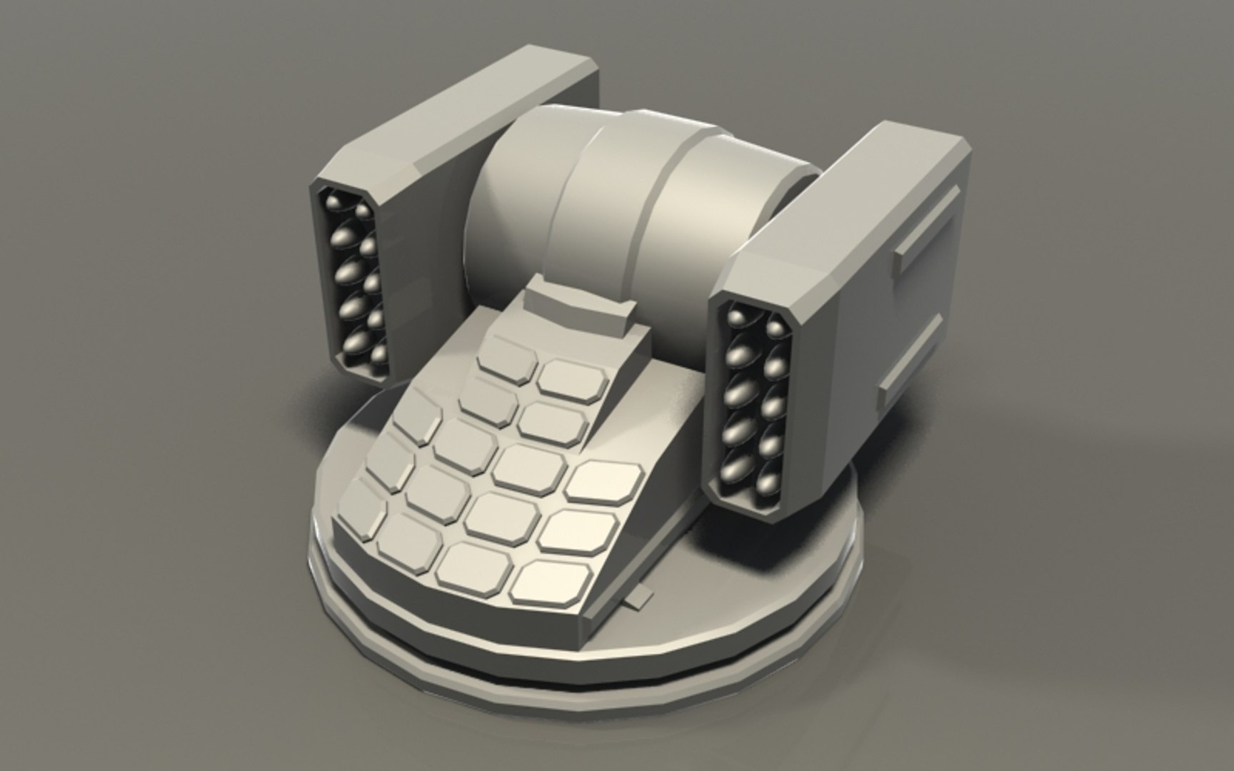 3d 8 Sci-fi Turrets
