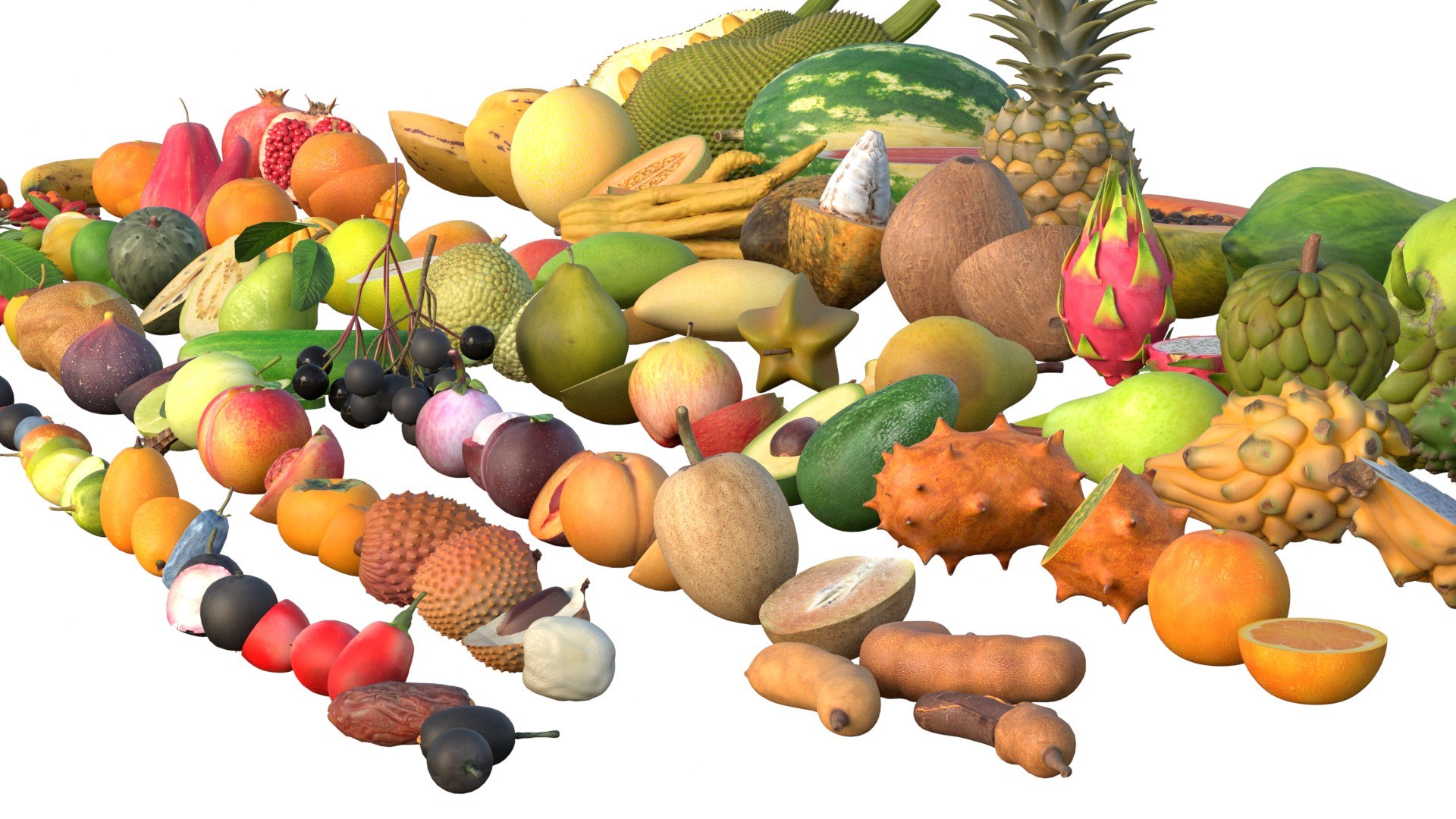 3D Model Fruits 3d Model Collection 100 - TurboSquid 2471667