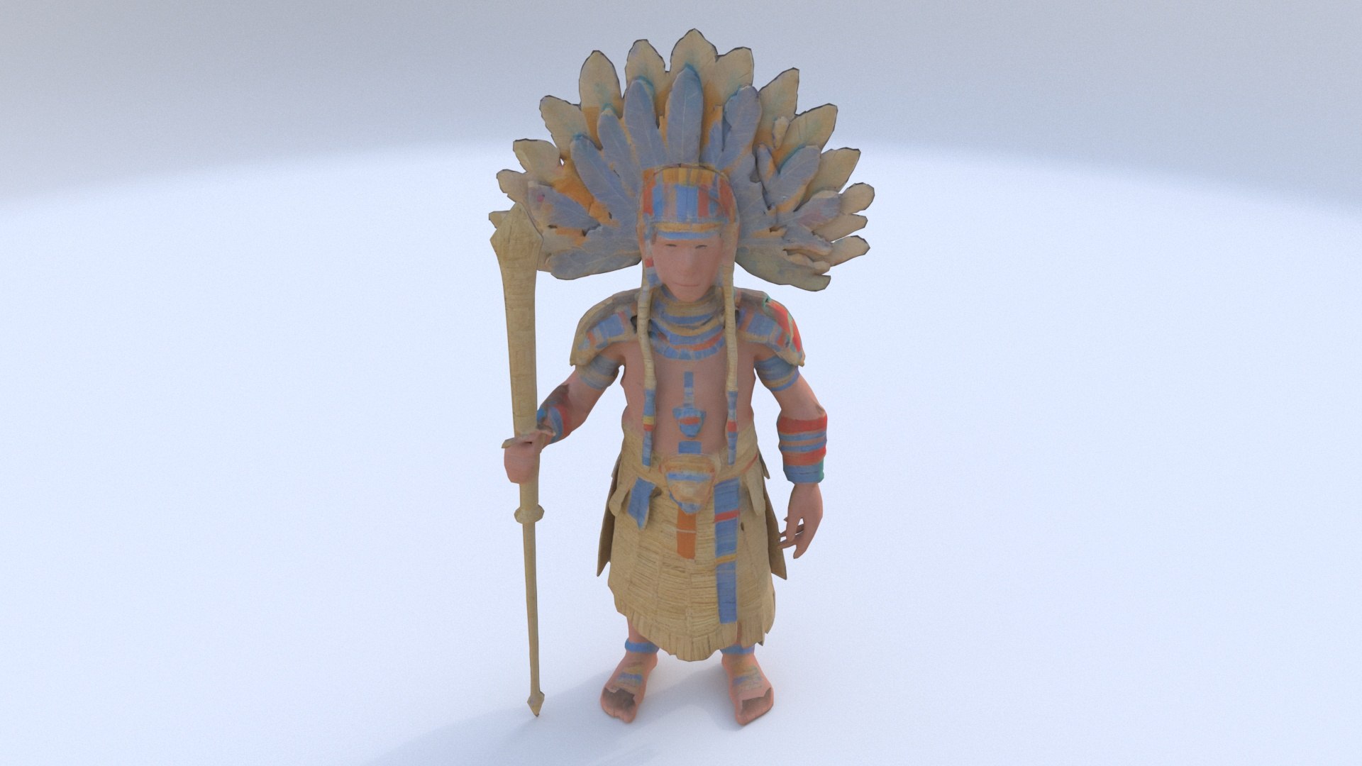 Aztect Priest 9 3D Model - TurboSquid 2328564