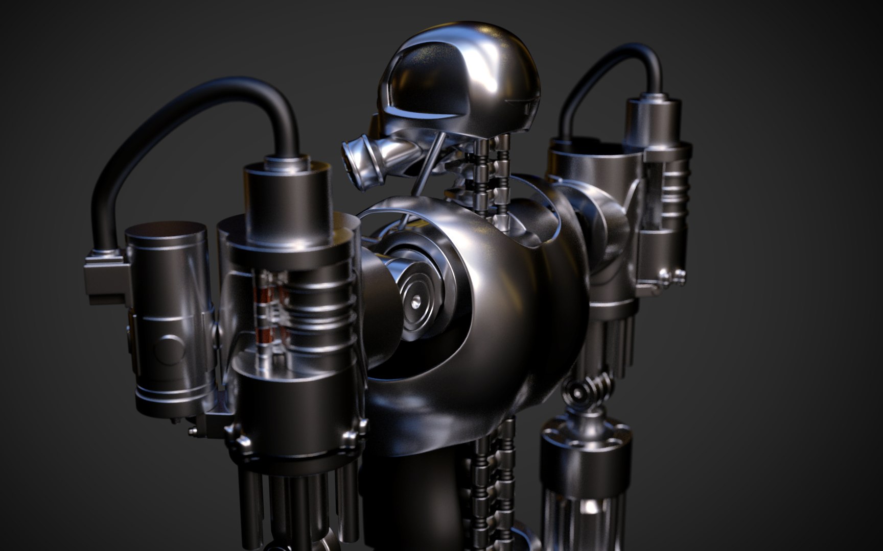 Robot Designed 3d Model