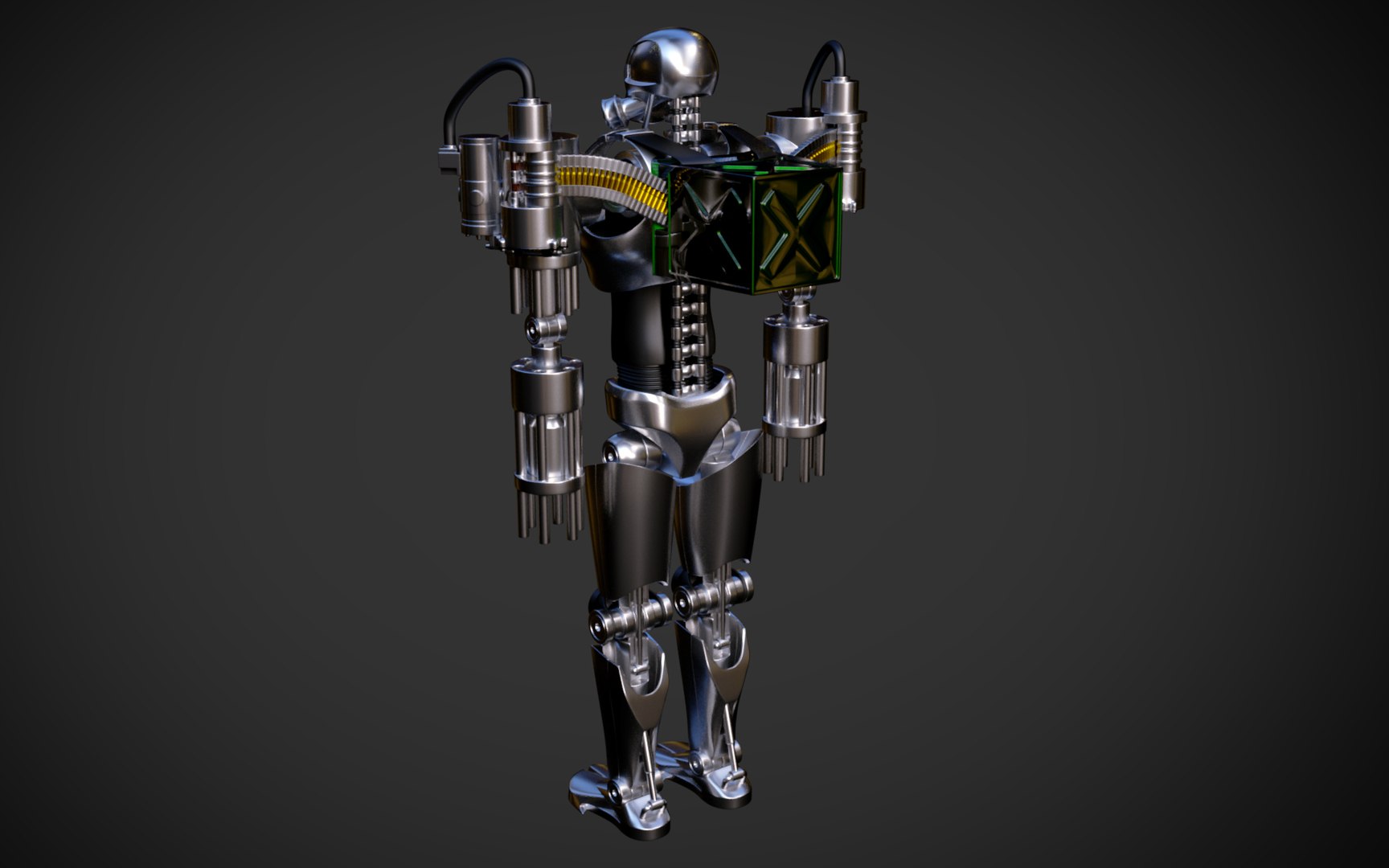 Robot Designed 3d Model