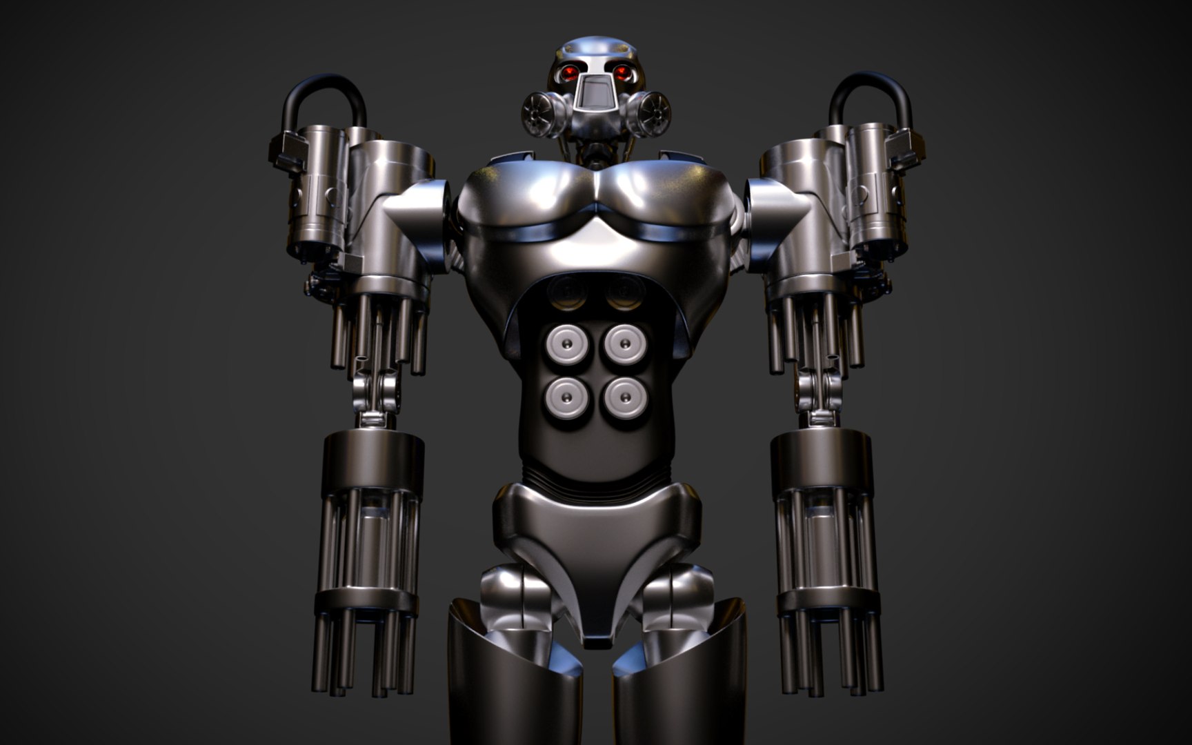 Robot Designed 3d Model