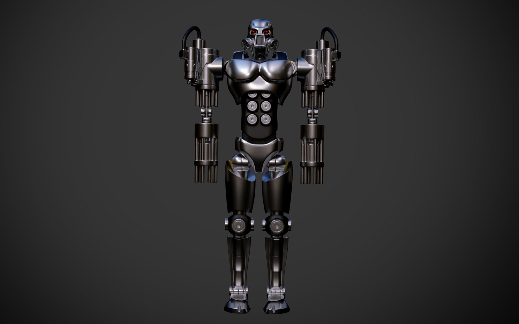 Robot Designed 3d Model
